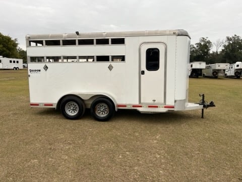 2012 Shadow Stock Combo 3 Horse Slant Load Bumperpull Horse Trailer ...